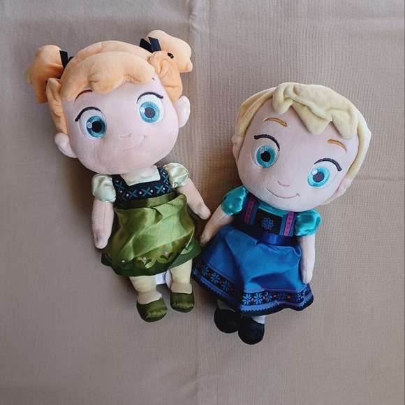 Disney | Toys | Elsa Anna Plush Dolls | Poshmark